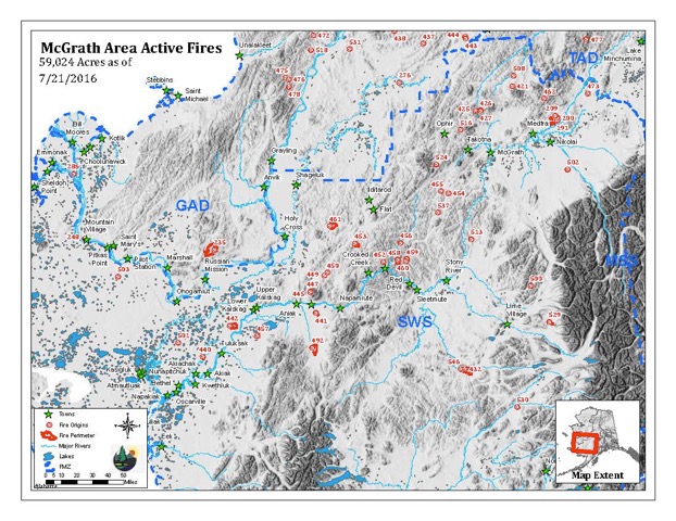 Southwest Alaska fire update for July 21 – Alaska Wildland Fire Information