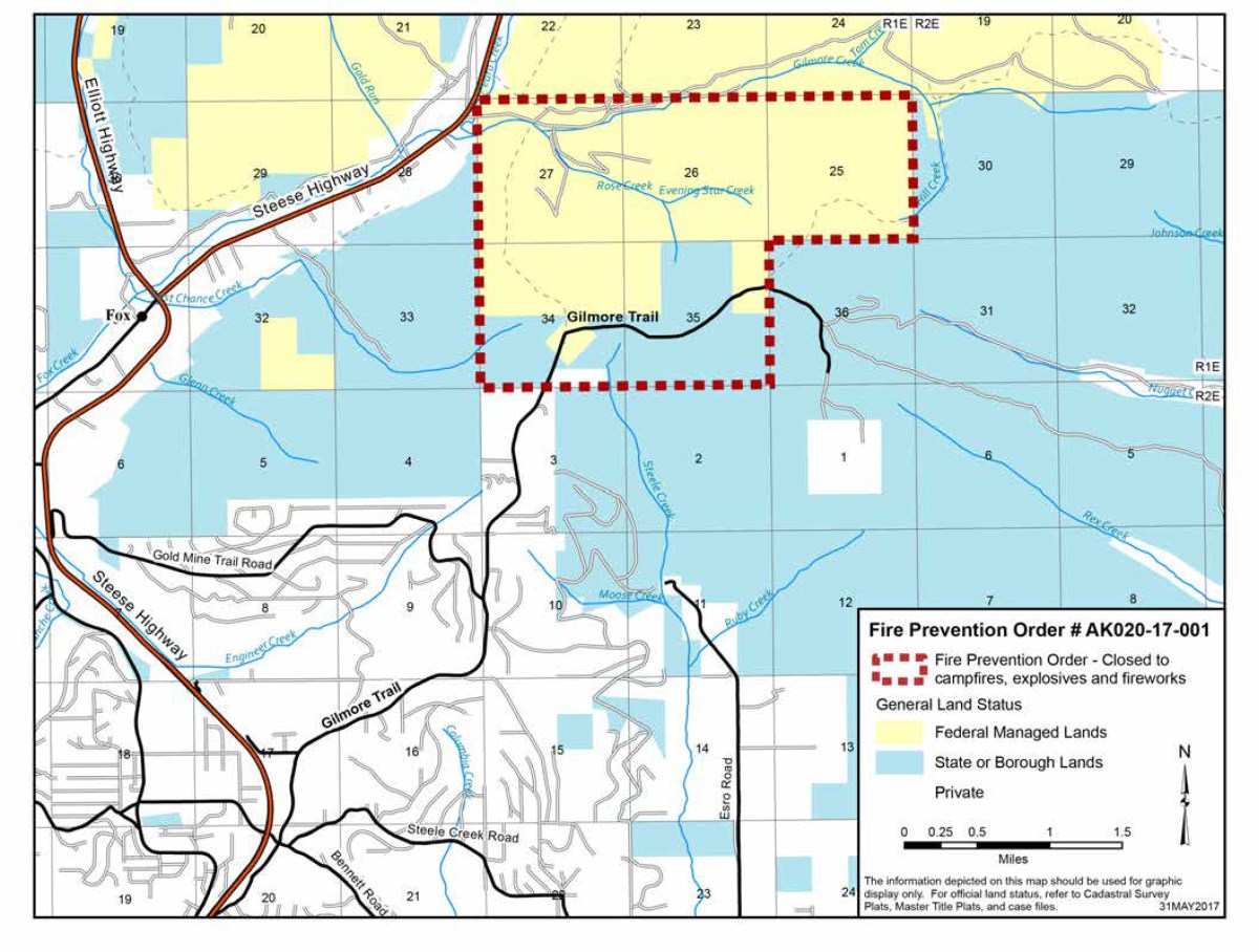 BLM issues fire prohibition for public lands near Gilmore Trail ...