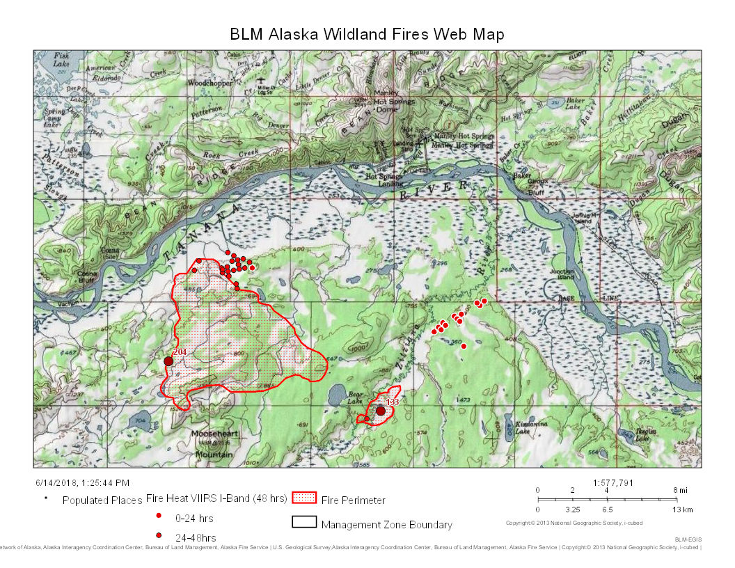 BLM AFS mobilizing firefighters and aircraft for fires burning south of ...