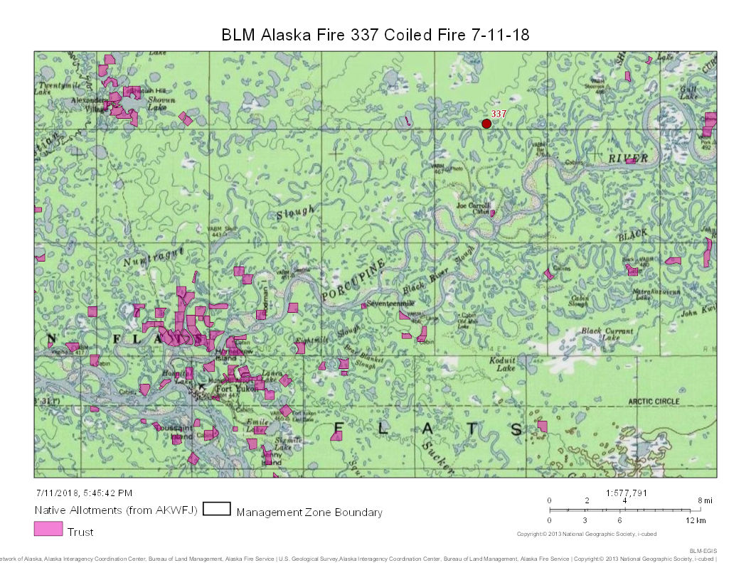 Firefighters respond to new fire near Fort Yukon – Alaska Wildland Fire ...