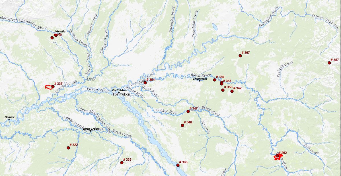 Firefighters working on fires in BLM AFS Upper Yukon, Tanana Zones ...