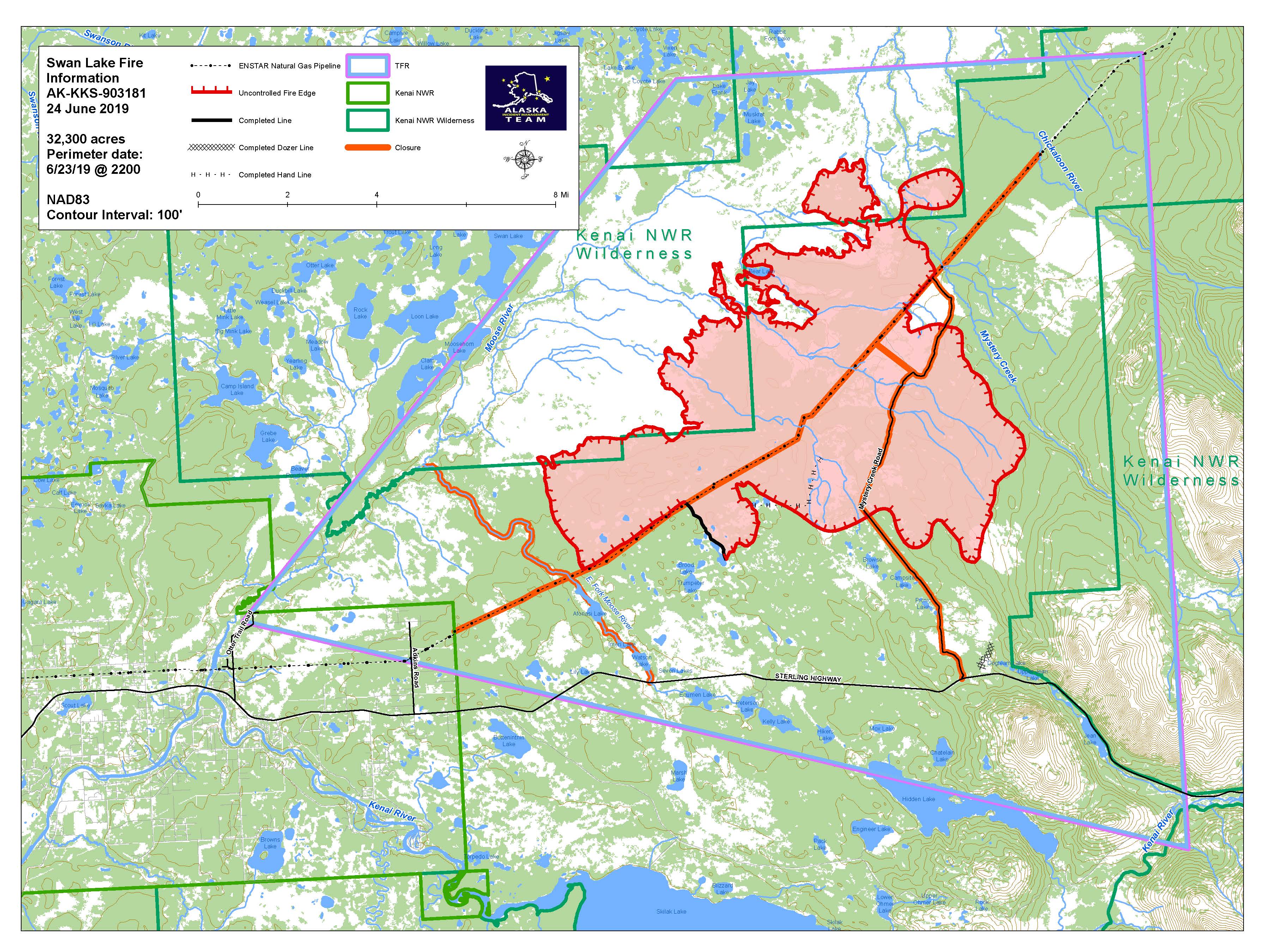 Swan Lake Fire June 24th Update: Winds Push Fire Towards Sterling ...