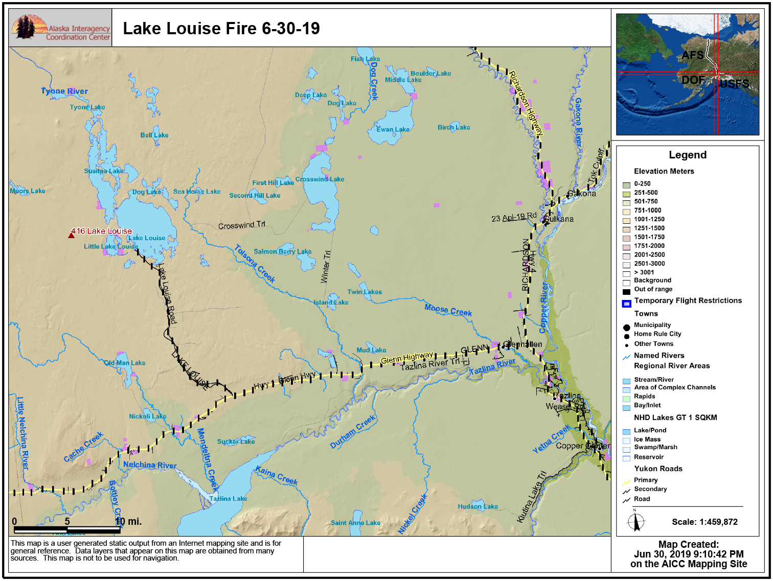 Lake Louise – Alaska Wildland Fire Information