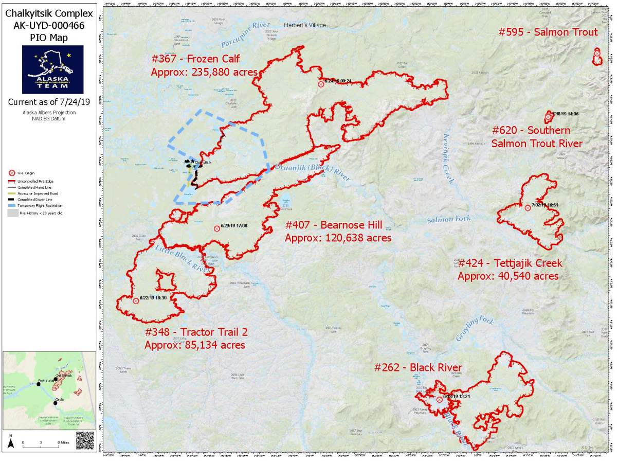 Chalkyitsik Complex Fire Update – Alaska Wildland Fire Information