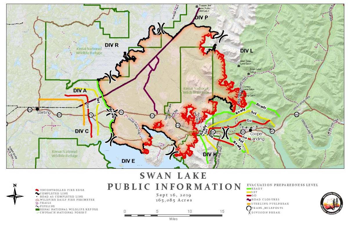 Swan Lake Fire – Cooper Landing Level 1 READY alert removed. 9/16/2019 ...