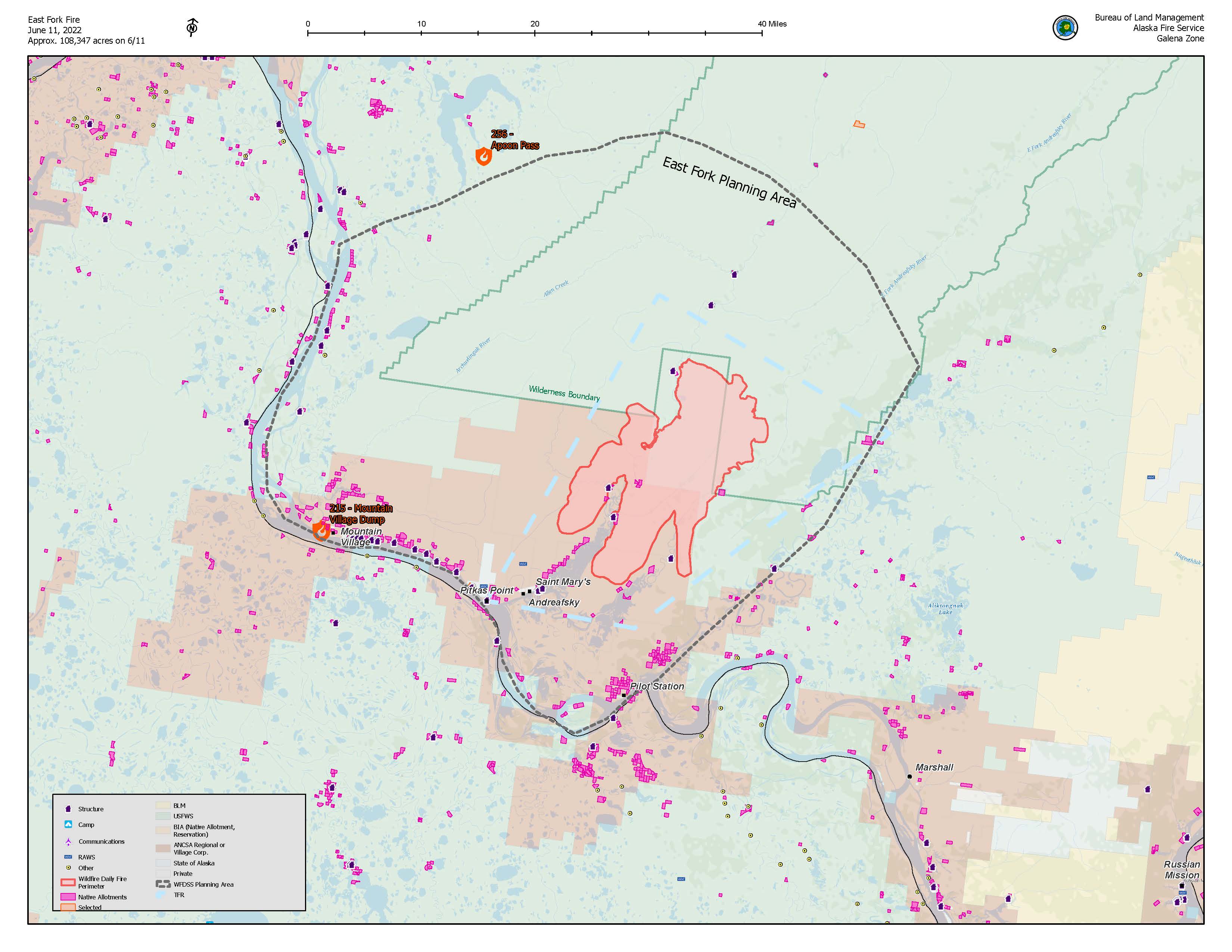 East Fork Fire, Daily Update for June 11, 2022 – Alaska Wildland Fire ...