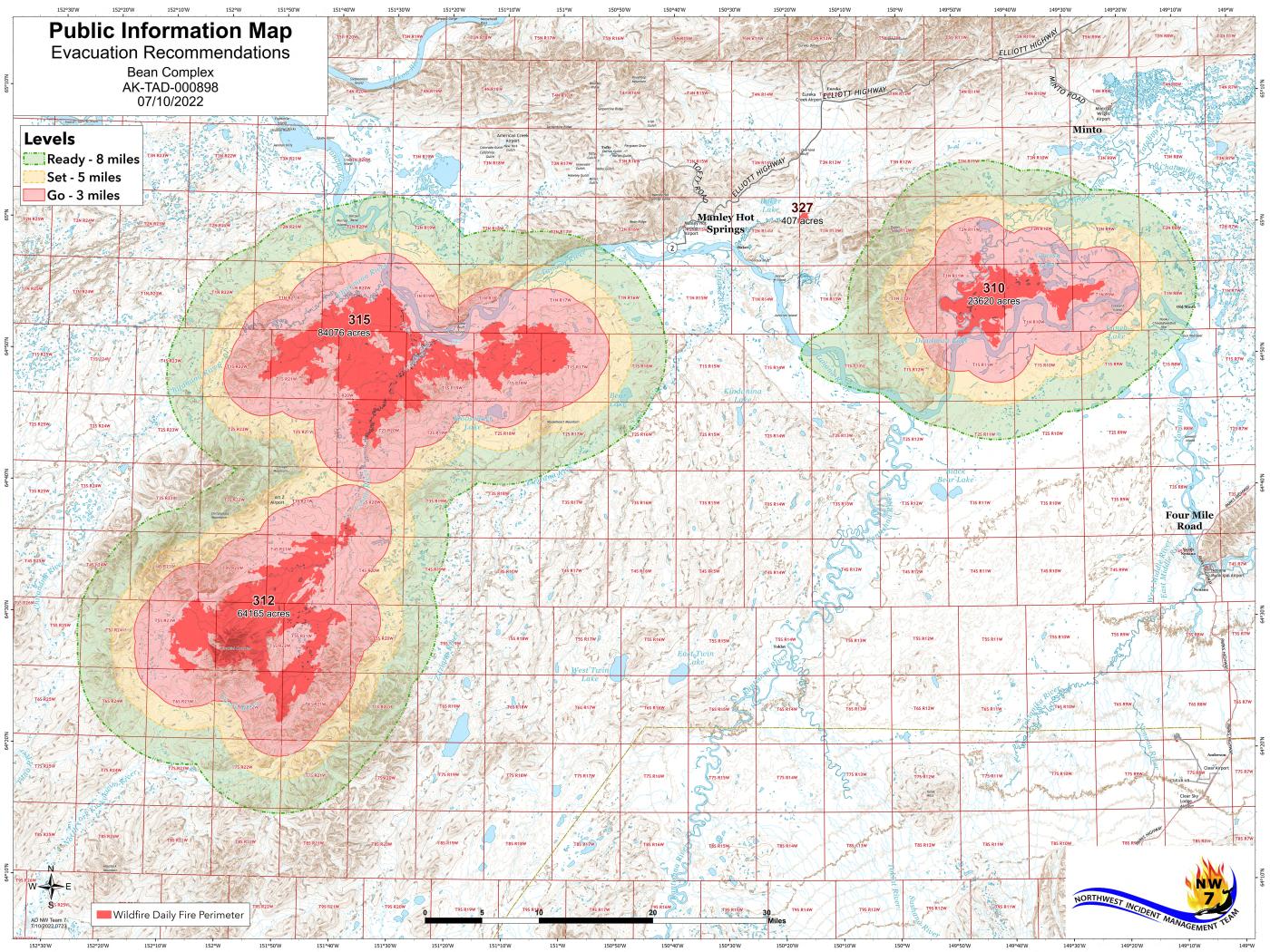 Bean Complex growth causes Evacuation Recommendations on three fires ...