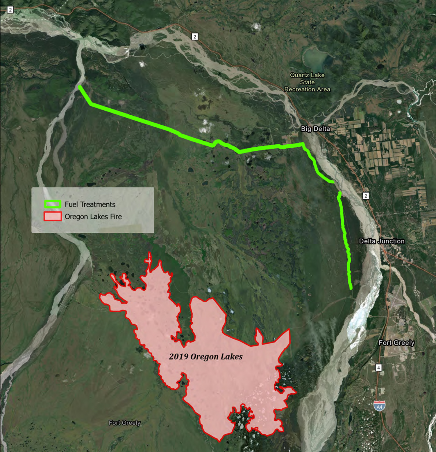 New 349 acre fuel break provides fire crews safe holding line west of ...