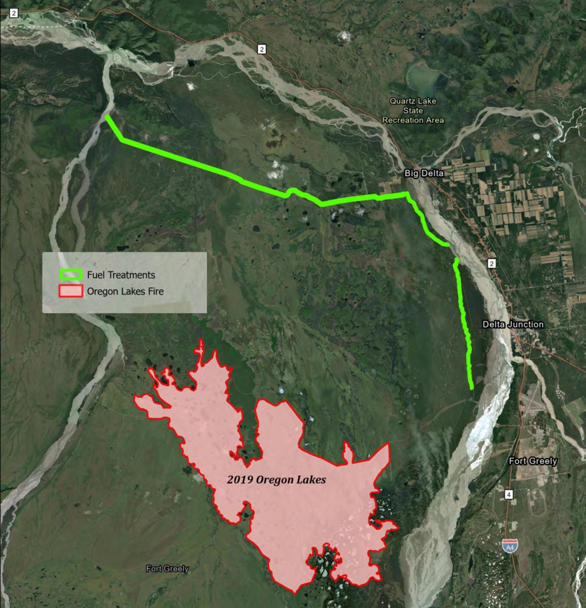 New 349 acre fuel break provides fire crews safe holding line west of ...