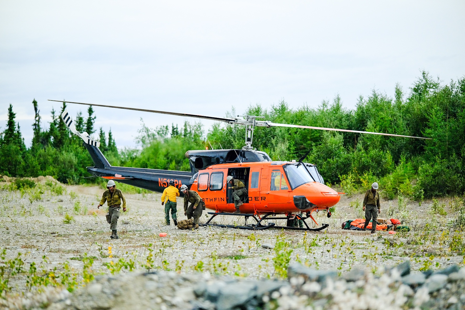Firefighters working on the Lake George Fire (#161) near Delta reached ...