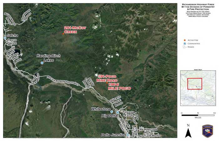 Alaska Division of Forestry & Fire Protection is responding to multiple ...
