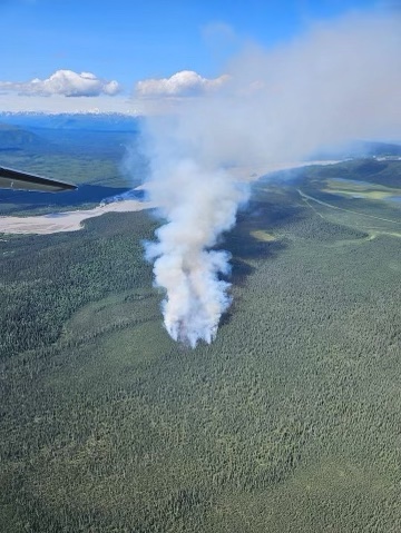Lake George Fire (#161) showing moderated fire behavior despite Red ...