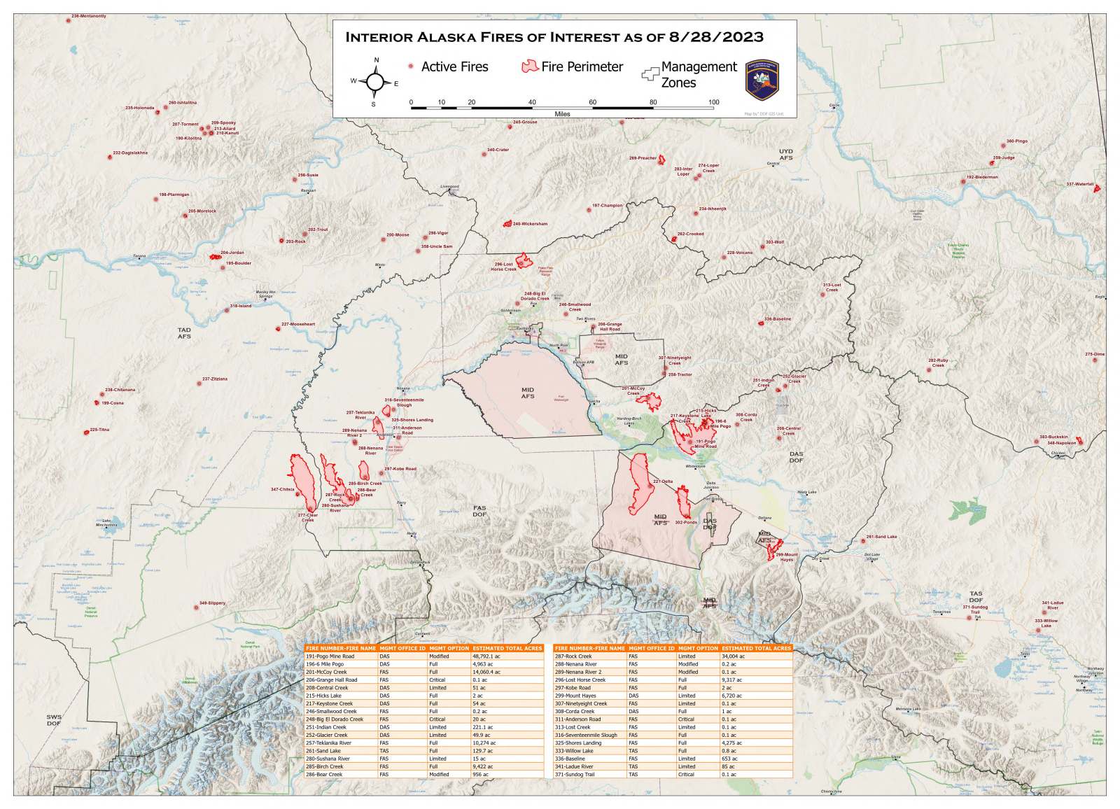 Mop up and backhaul operations continue on staffed fires in the ...