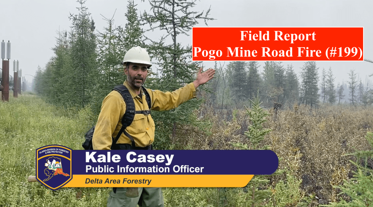 Field report from the Pogo Mine Road Fire (#191) at the Alyeska ...