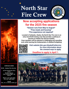 Recruitment for BLM AFS North Star Fire Crew is open for 2025 season ...