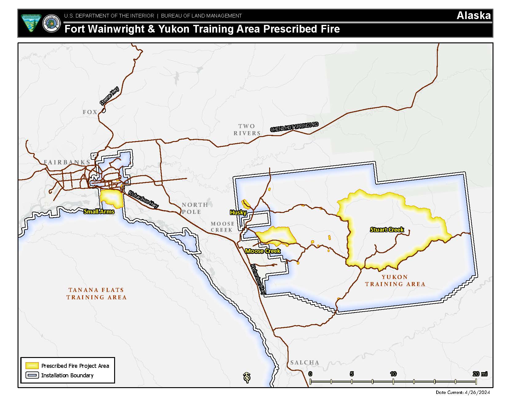 Burning operations planned on military training lands near Fairbanks ...