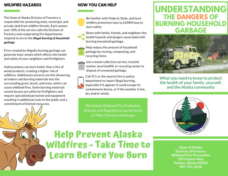 The Hazards Behind Burning Trash – Alaska Wildland Fire Information