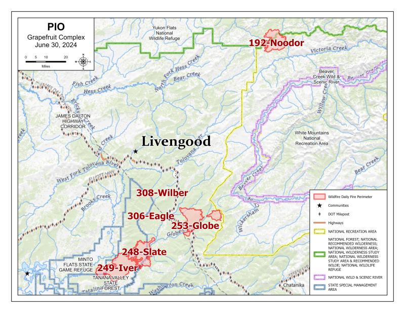 Grapefruit Complex fires continue to grow – Alaska Wildland Fire ...