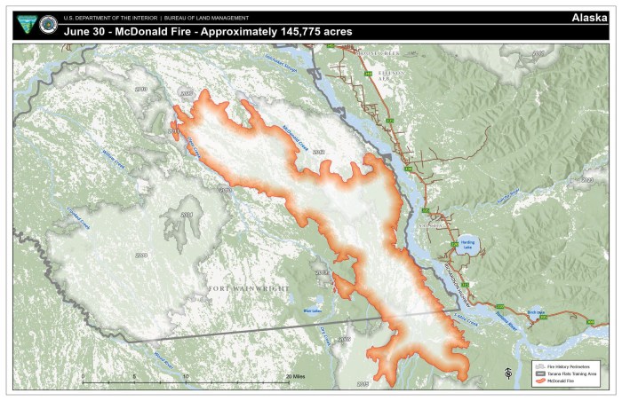Hot, dry conditions keep the McDonald Fire active – Alaska Wildland ...