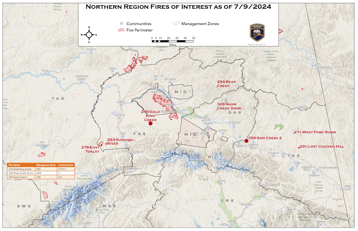 New fire reported along Alaska Highway in DOF’s Northern Region ...