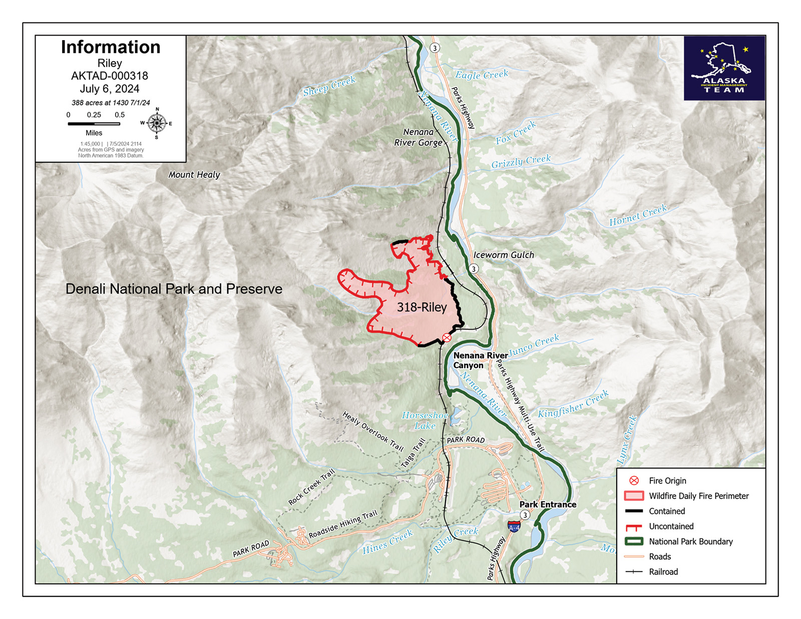 The Riley Fire gains containment – Alaska Wildland Fire Information