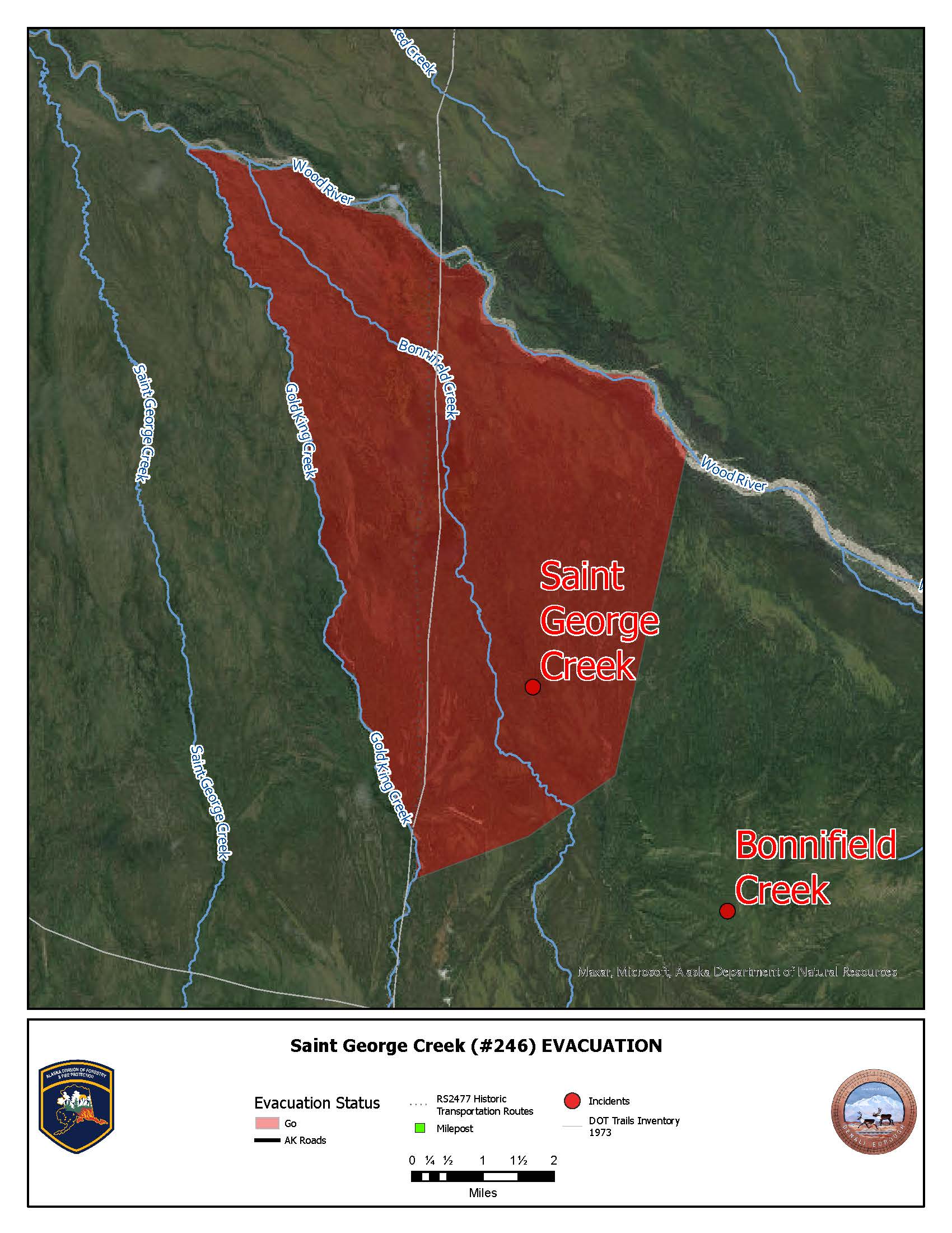 Saint George Creek Fire Triggers Level 3 ‘GO’ for Gold King Creek and ...