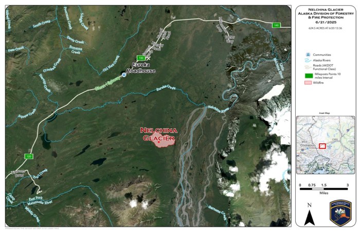 Alaska National Guard Blackhawk supports Nelchina Glacier Fire as Red ...
