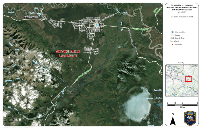 Level 3 ‘GO’ evacuations issued near Tok as Seven Mile Lookout Fire ...