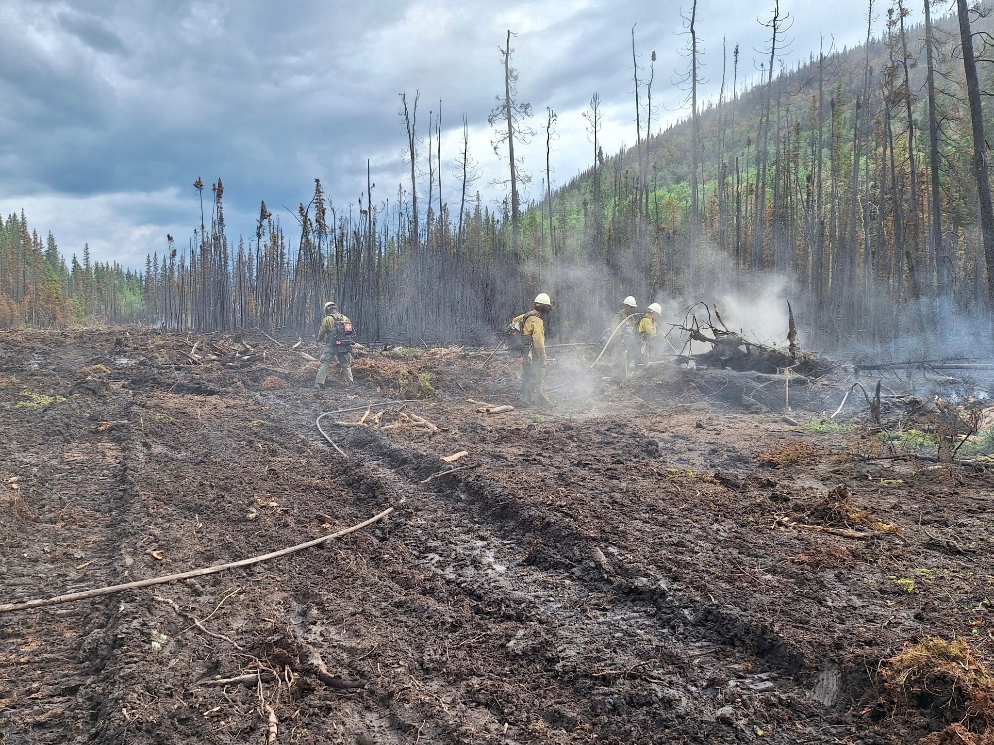 Warm and dry conditions led to an increase in fire activity on the 7 ...