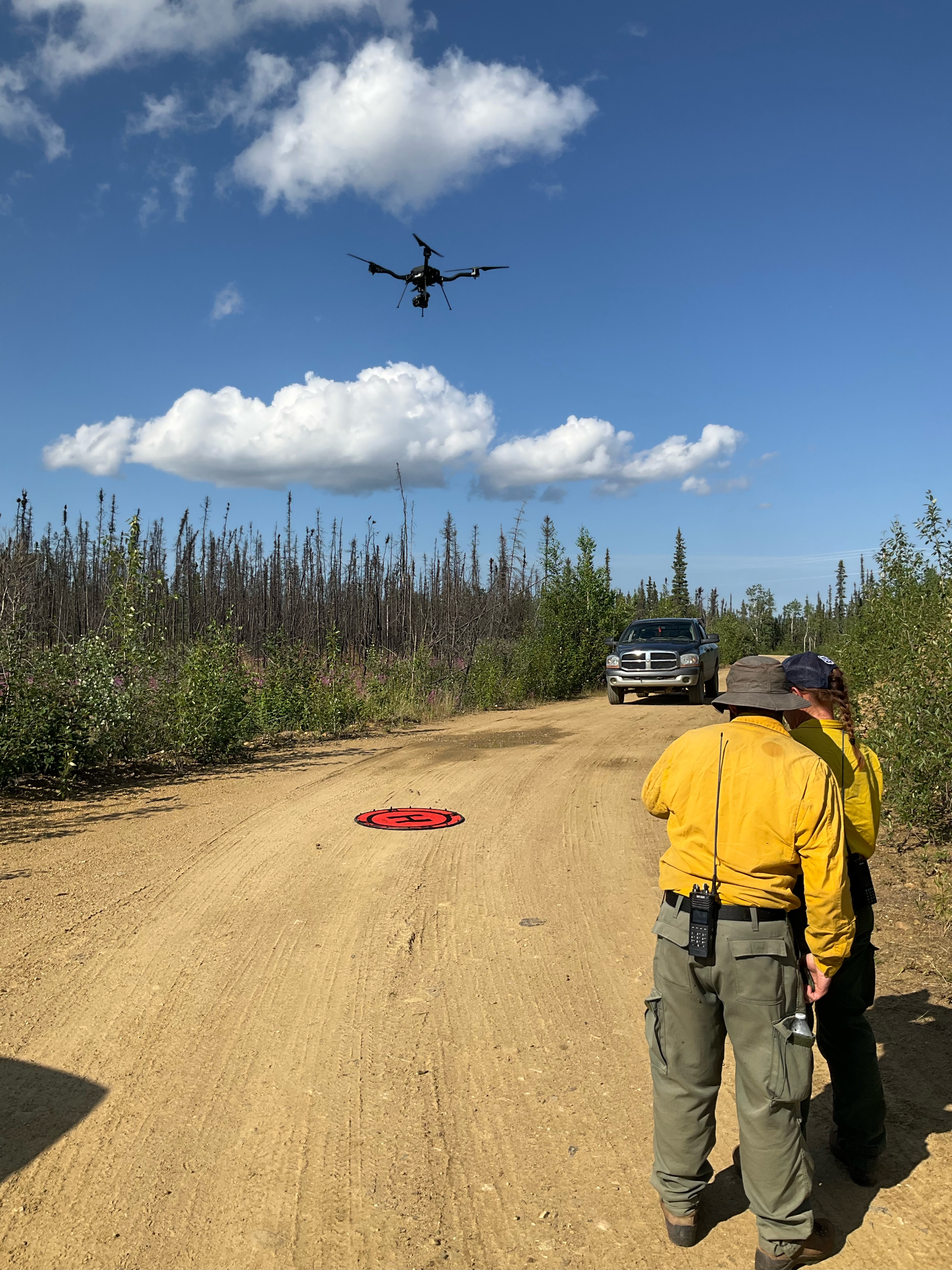 No heat found on Deadwood Fire yesterday using drone module; drying ...