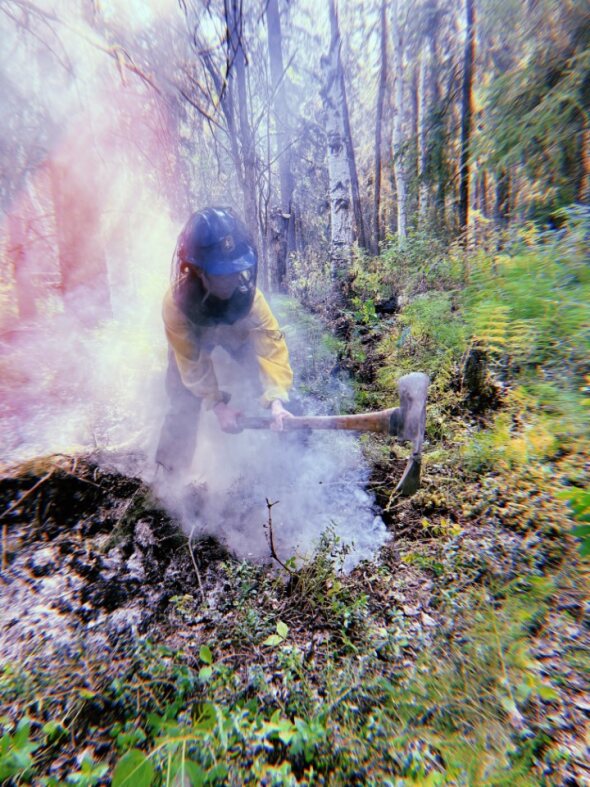 Backhaul and mop-up efforts underway as containment grows on the Nenana ...