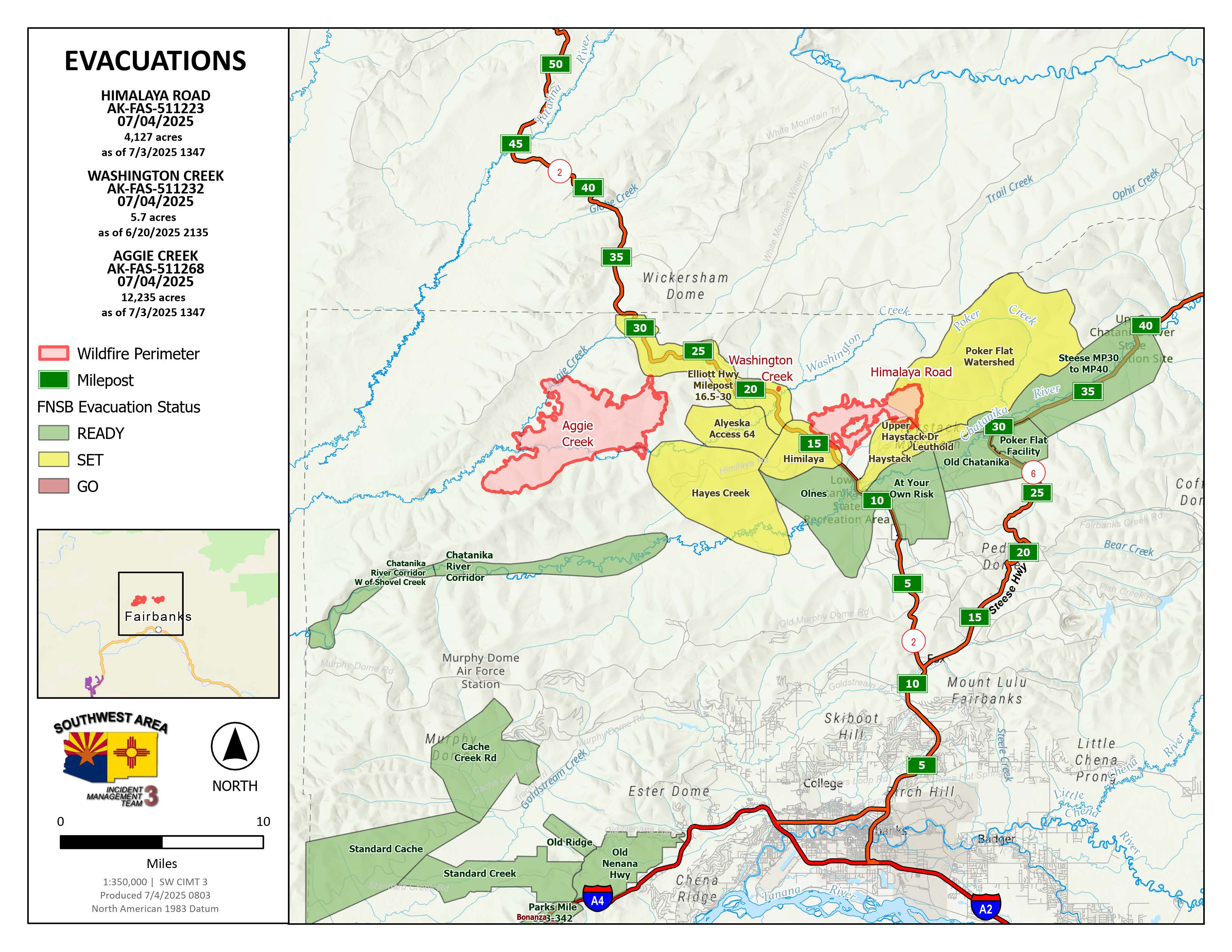 Aggie Creek and Himalaya Road Fires grow and intensify for Fourth of ...