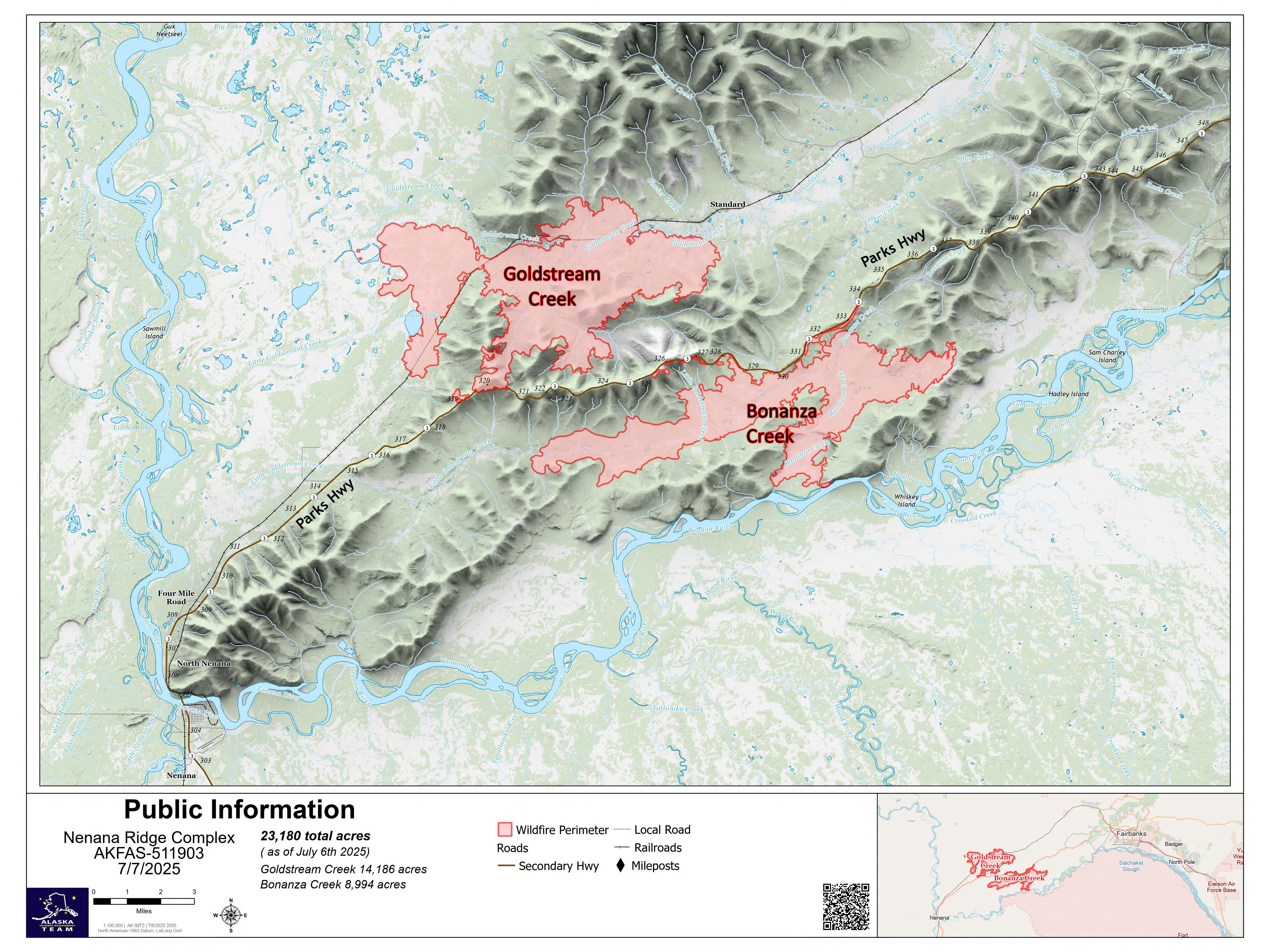 Firefighters working around the clock on Nenana Ridge Complex – Alaska ...