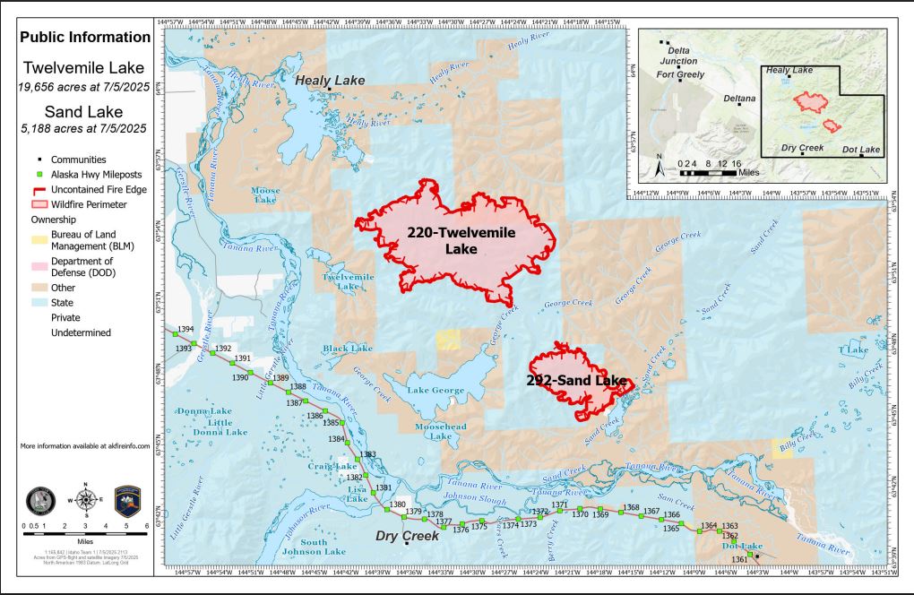 Prepared and positioned: firefighters monitor growth on the Twelvemile ...