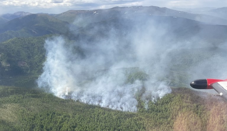 Firefighters Protecting Native Allotments from Canyon Fire West of ...